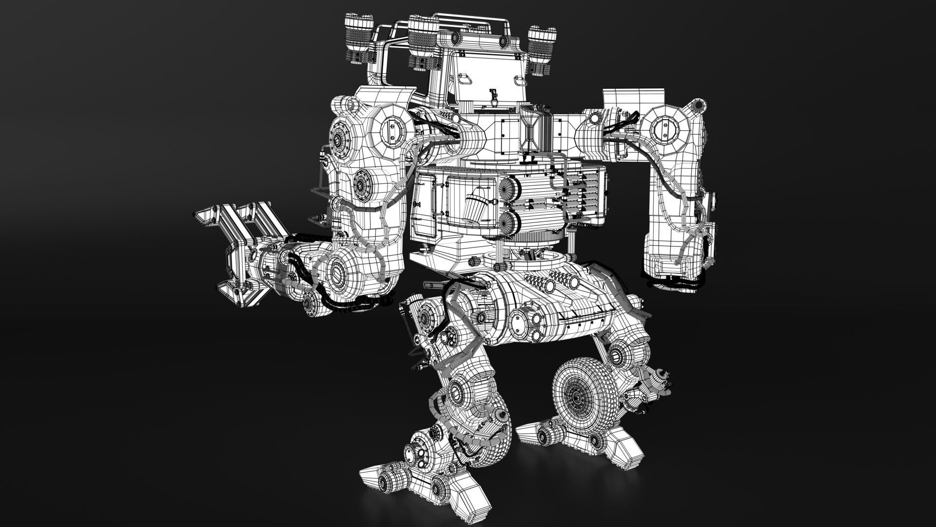 Sci-Fi robot Worker Powerloader 3D model | CGTrader
