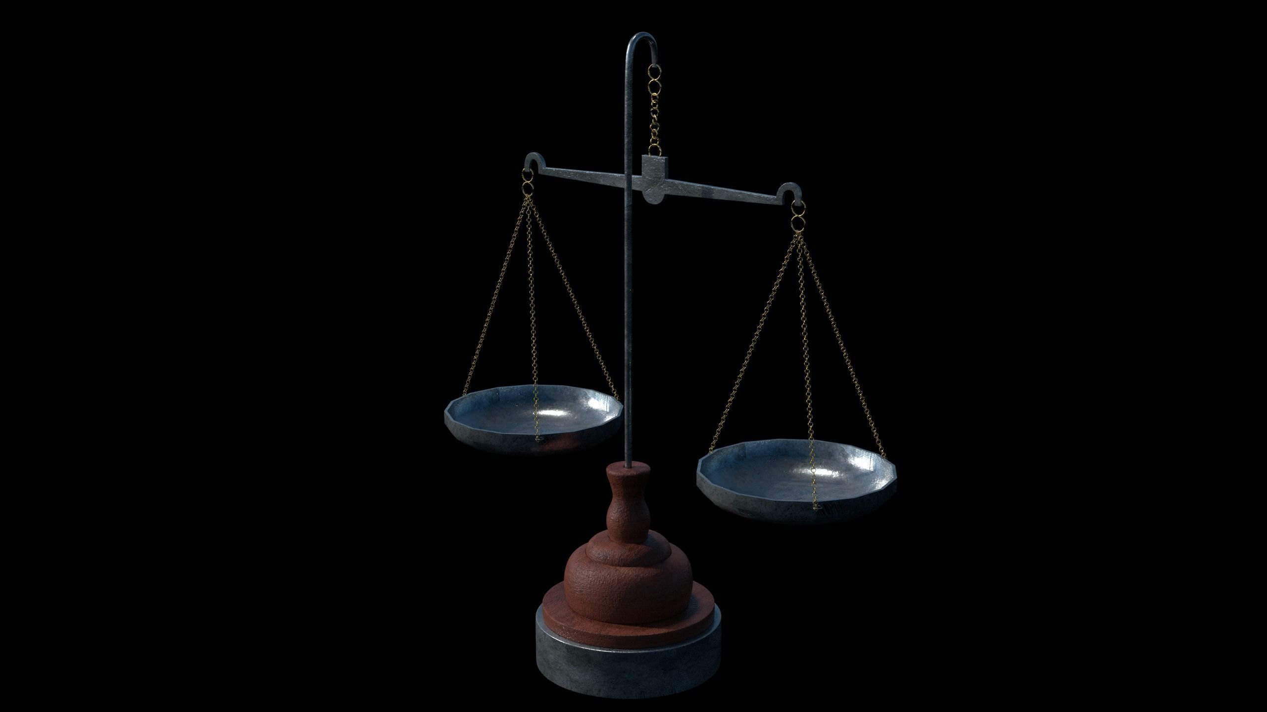 Balance scale 3D model | CGTrader