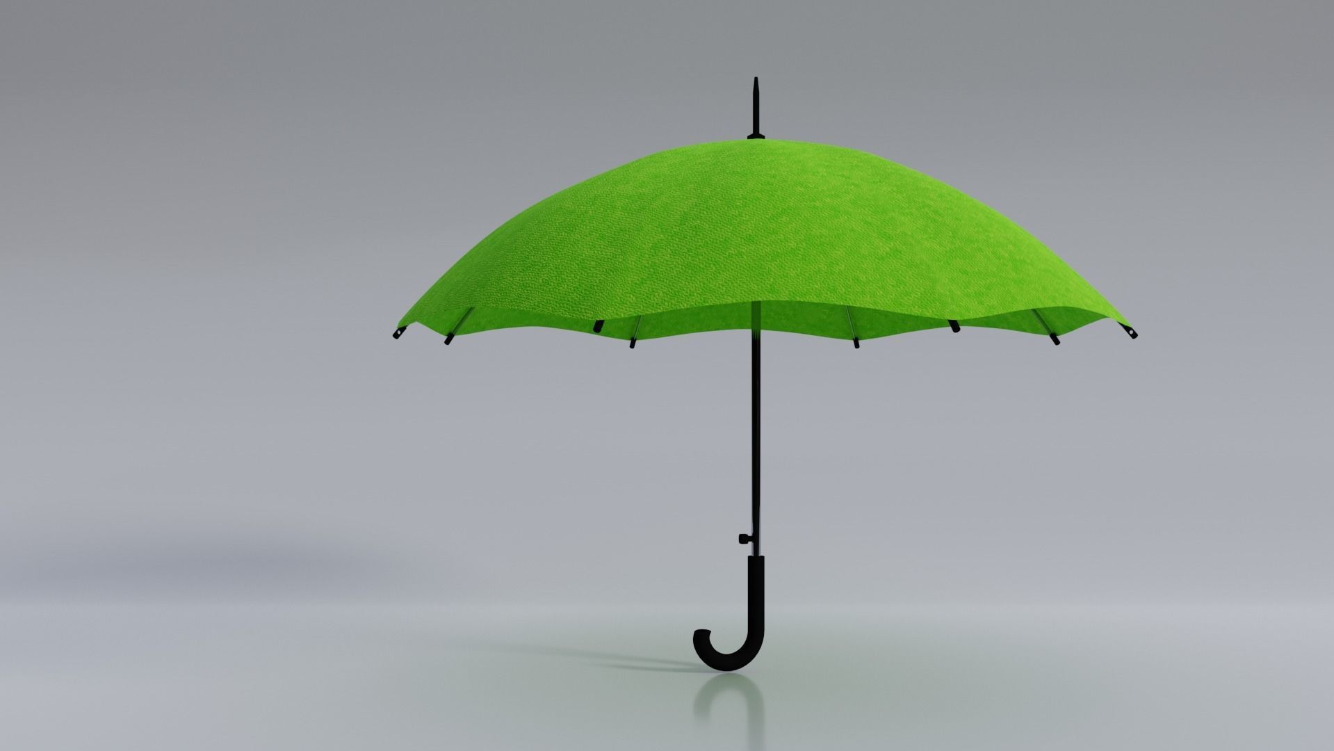 Green Umbrella 3D model | CGTrader