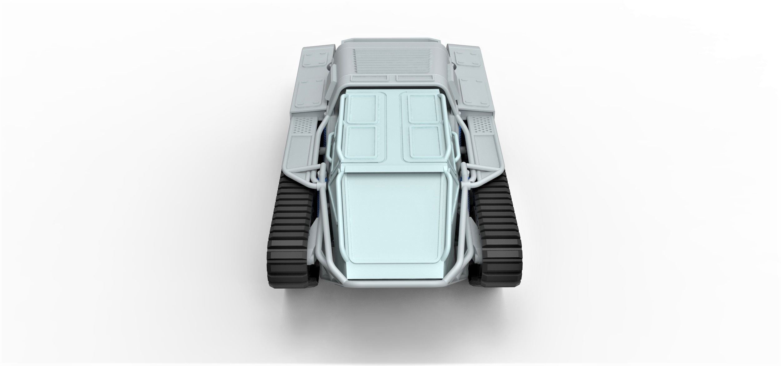 Tracked vehicle Scale 1 to 24 3D model 3D printable | CGTrader