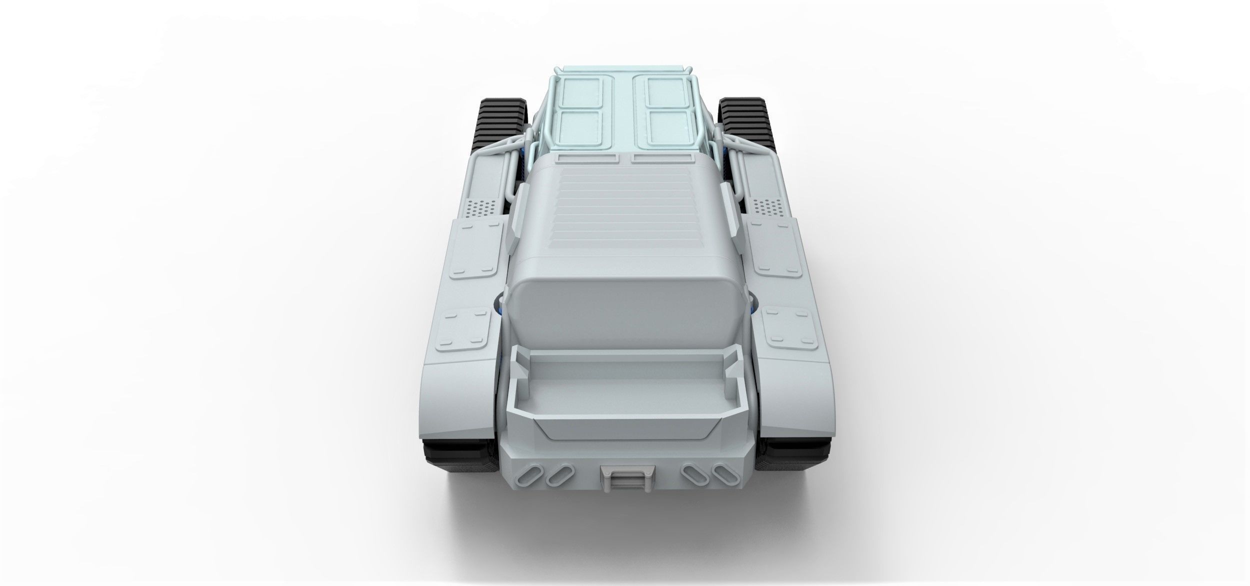 Tracked vehicle Scale 1 to 24 3D model 3D printable | CGTrader