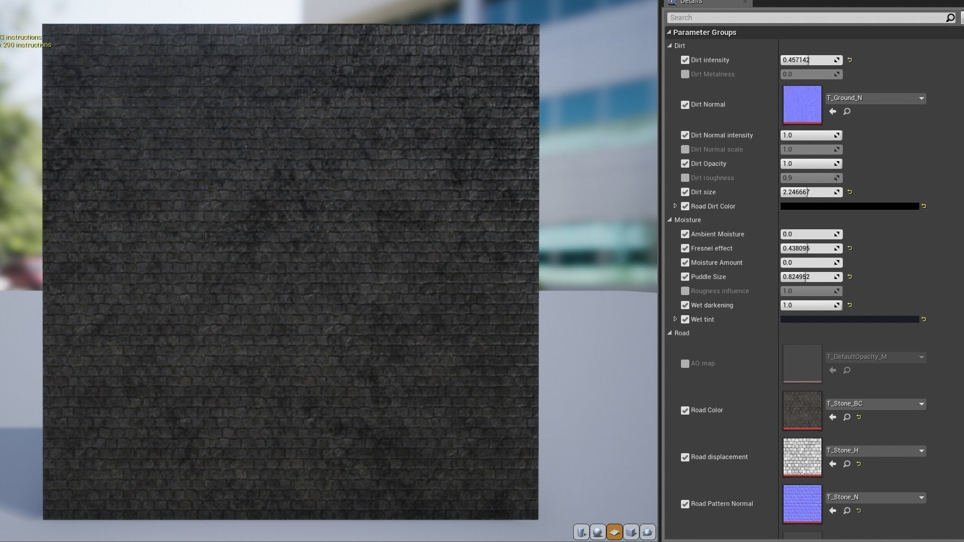 3D model Advanced Road Materials - UE4 VR / AR / low-poly | CGTrader