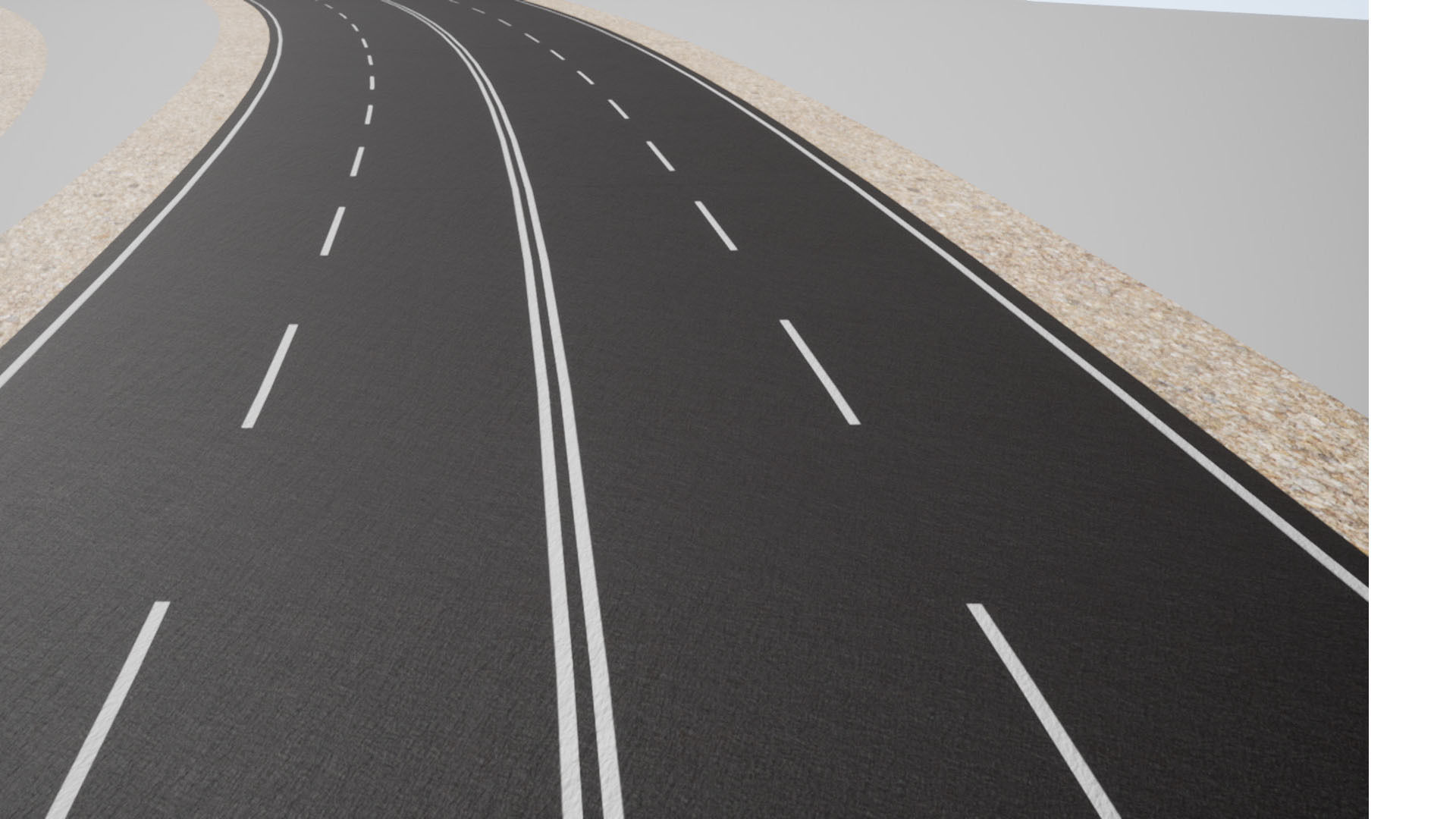 3D model Advanced Road Materials - UE4 VR / AR / low-poly | CGTrader