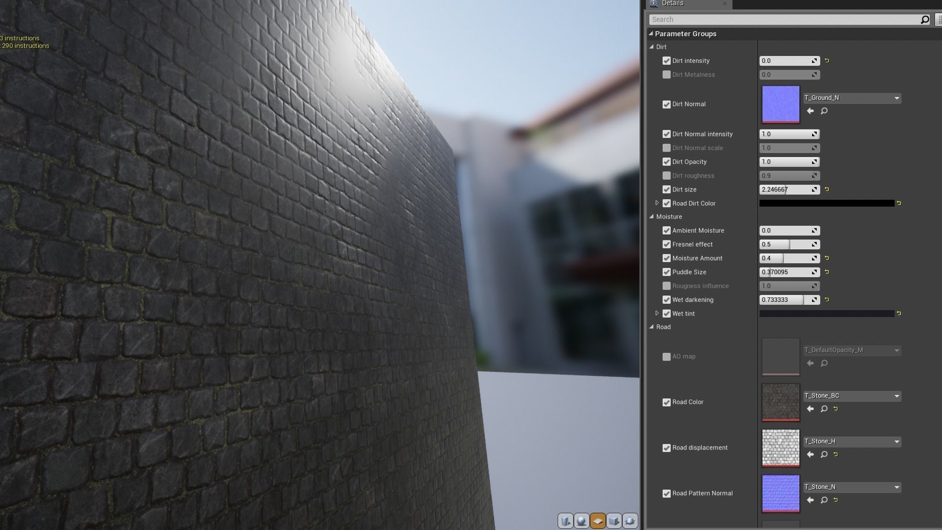 3D model Advanced Road Materials - UE4 VR / AR / low-poly | CGTrader