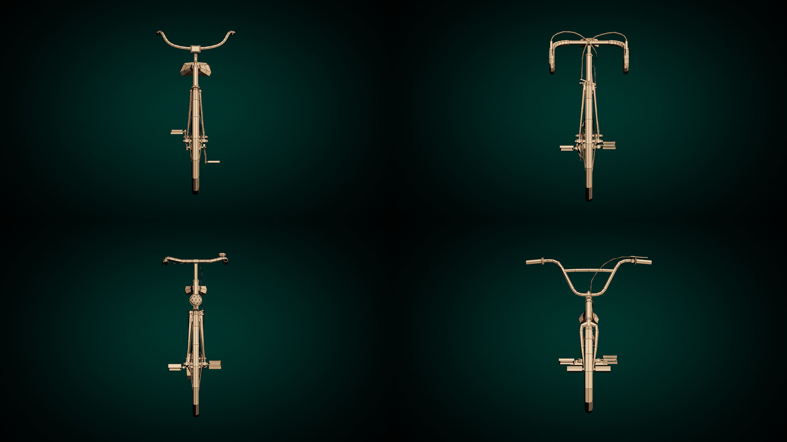 3D Model Collection Low Poly Bike Pack VR / AR / low-poly | CGTrader