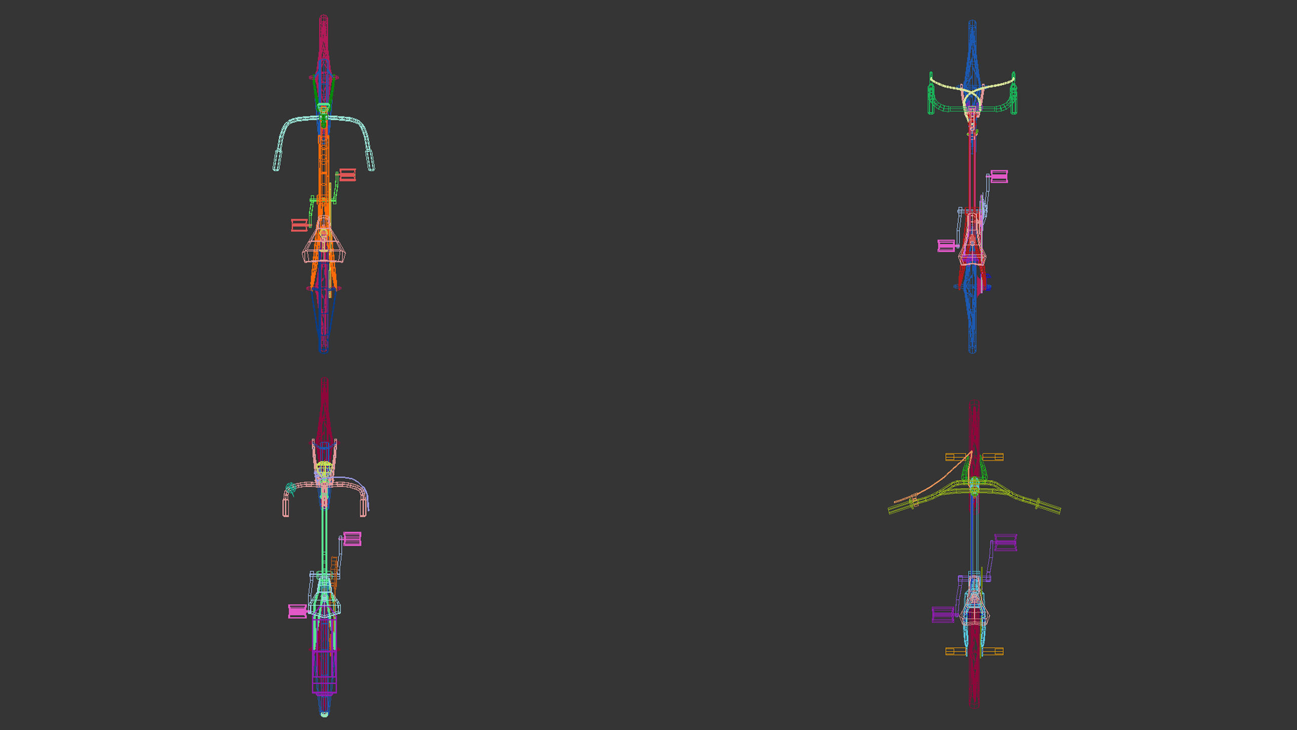 3D Model Collection Low Poly Bike Pack VR / AR / low-poly | CGTrader