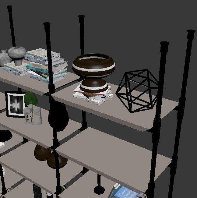 Shelf 3D model shelving unit 3D model | CGTrader