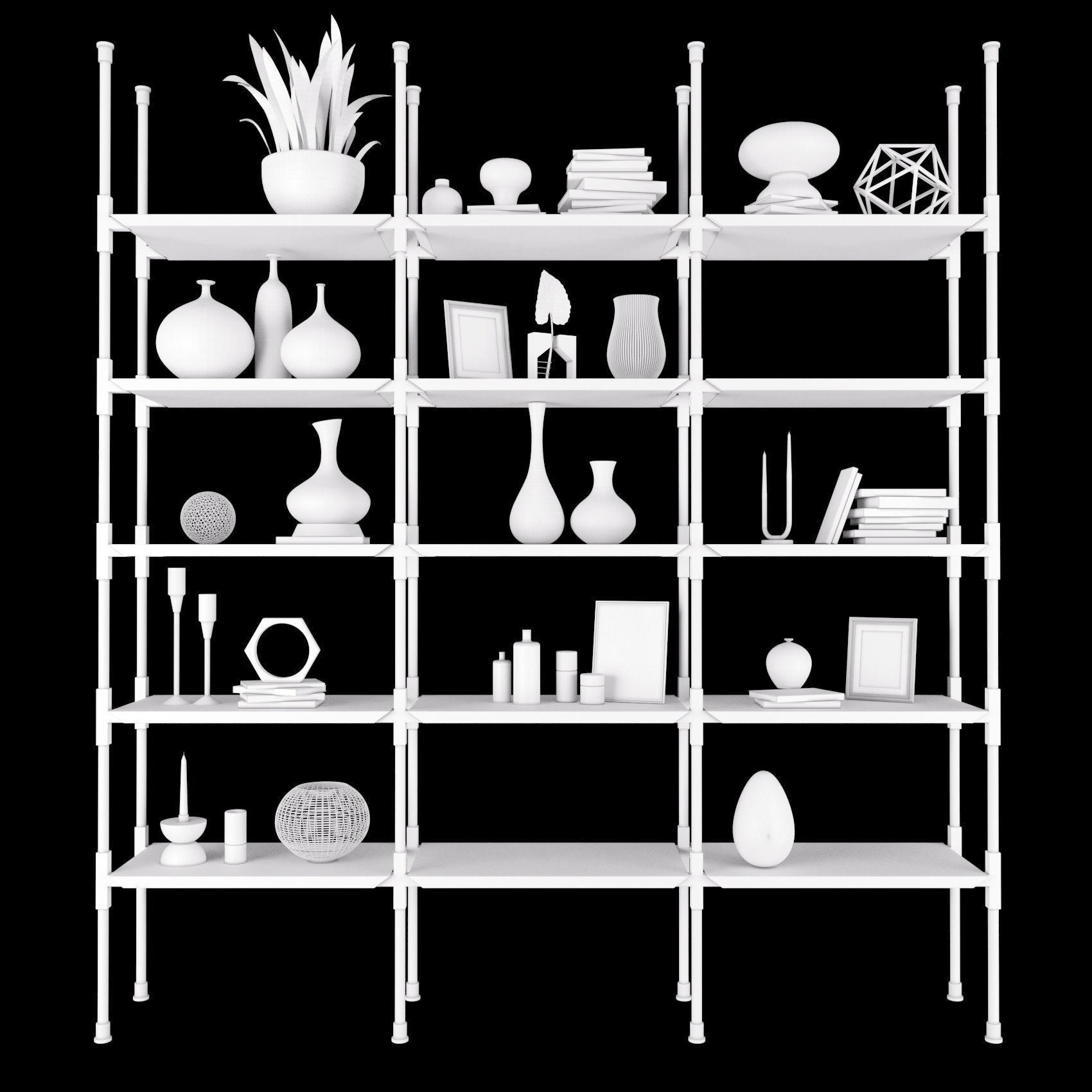 Shelf 3D model shelving unit 3D model | CGTrader