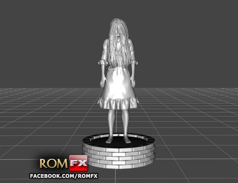 Samara The Ring - Horror Figure Printable 3D model 3D printable | CGTrader