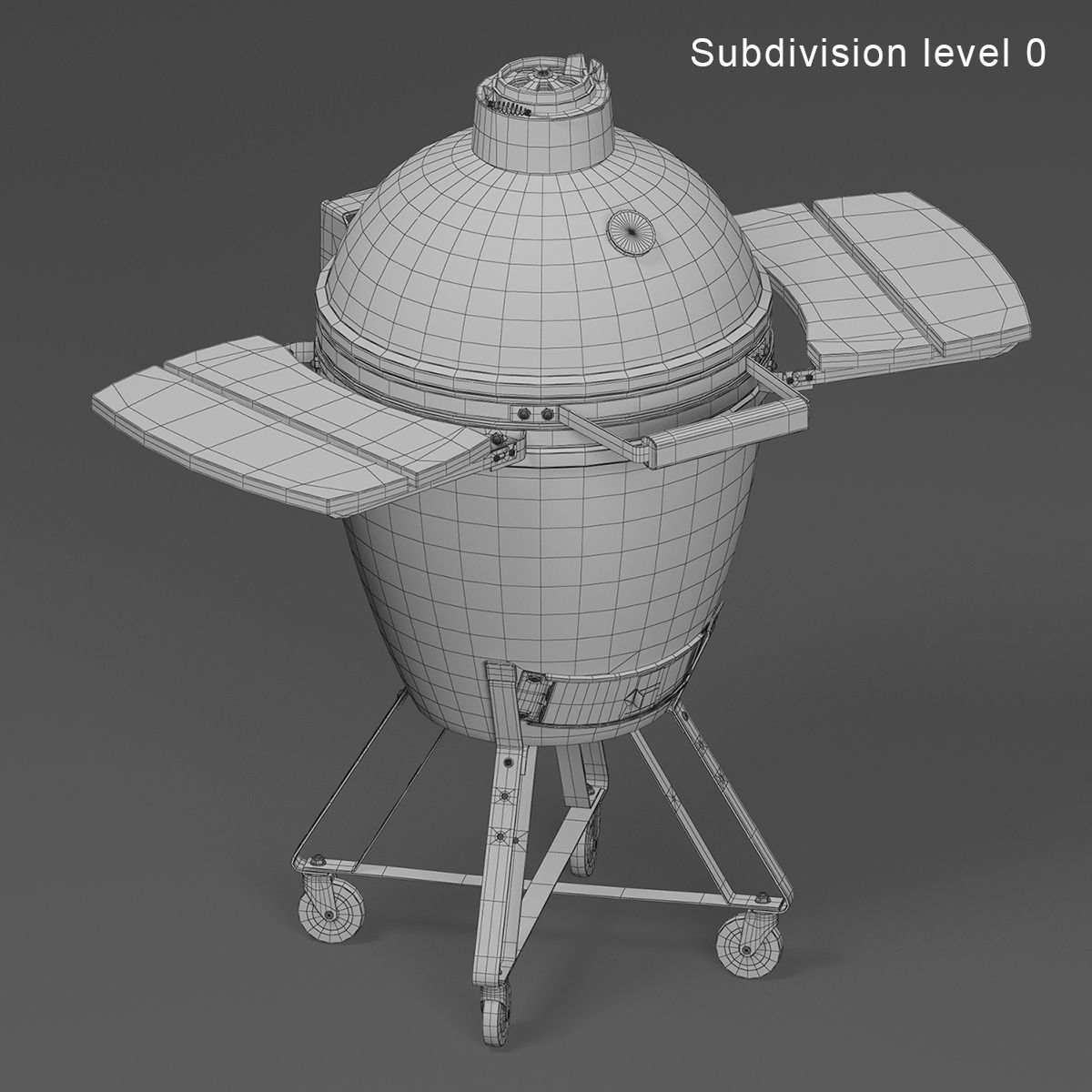 Big Green Egg 3D model rigged | CGTrader