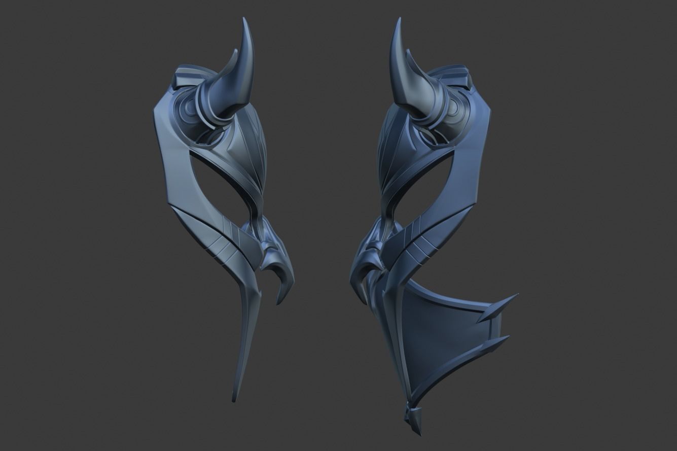 Princess Kitana samurai mask for face from Mortal Kombat 11 3D model 3D ...