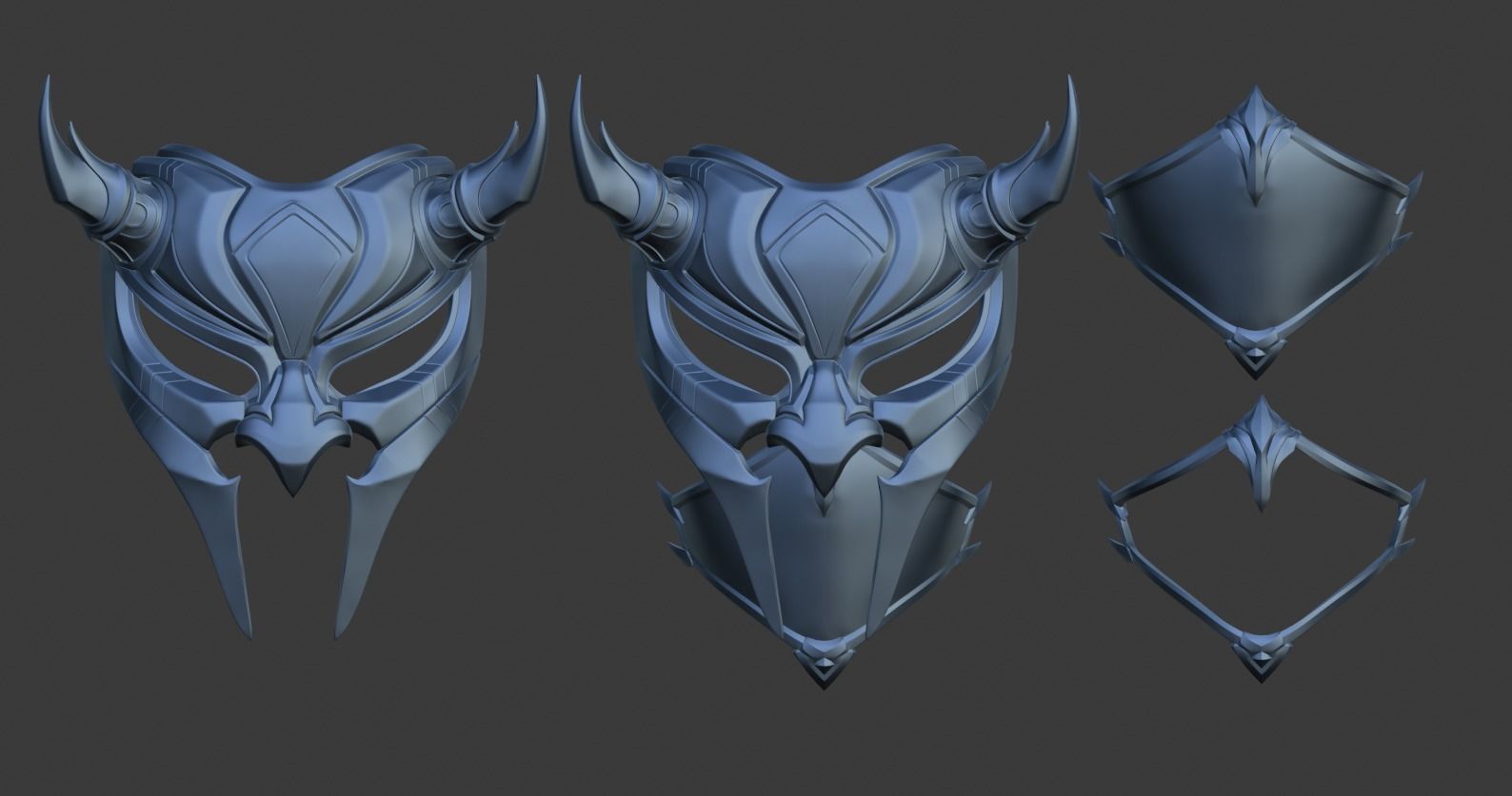 Princess Kitana samurai mask for face from Mortal Kombat 11 3D model 3D ...