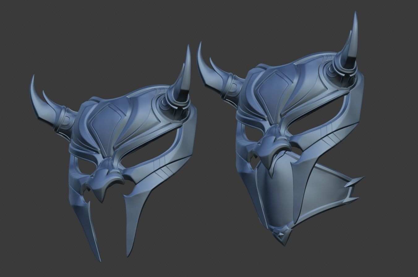 Princess Kitana samurai mask for face from Mortal Kombat 11 3D model 3D ...