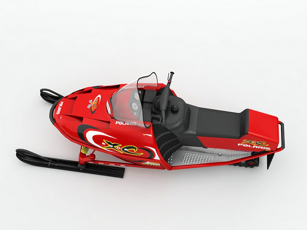 2002 Polaris 500 XC SP Snowmobile 3D model | CGTrader