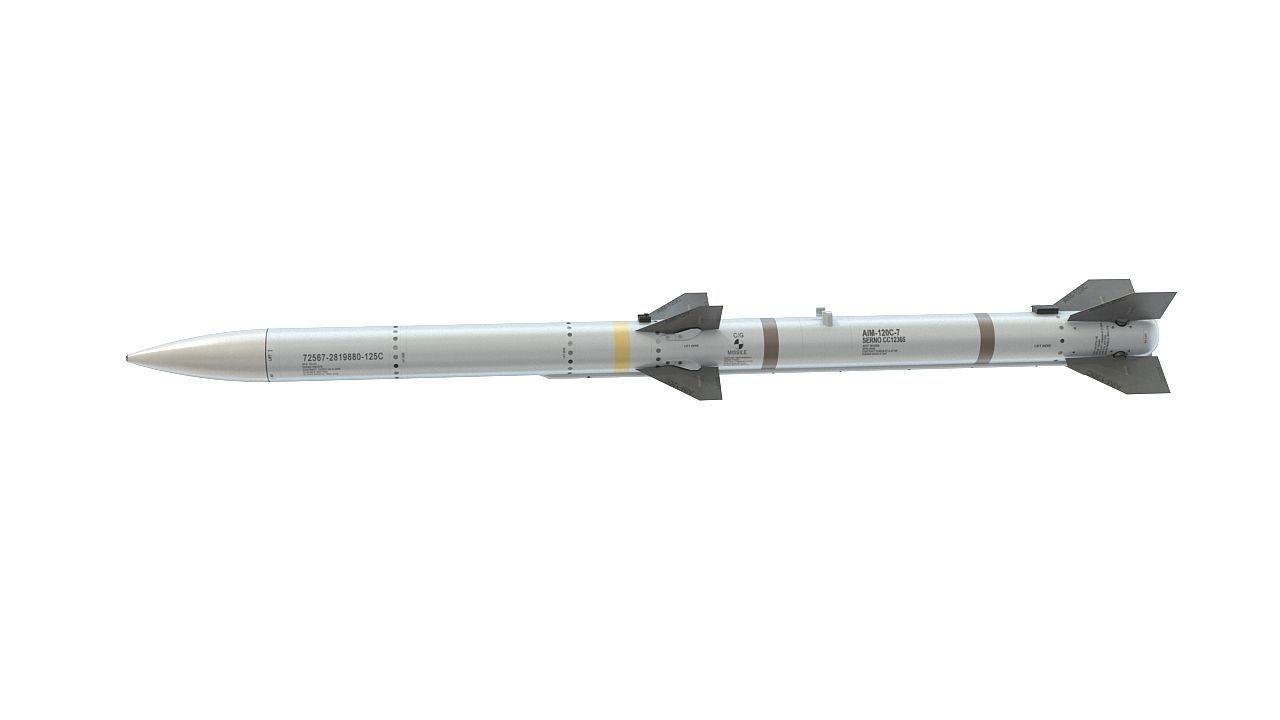 AIM 120C-7 AMRAAM 3D model | CGTrader