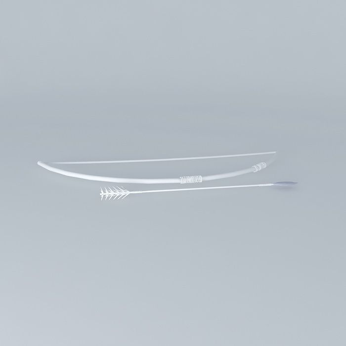 arco e flecha arc and arrow free 3D model | CGTrader