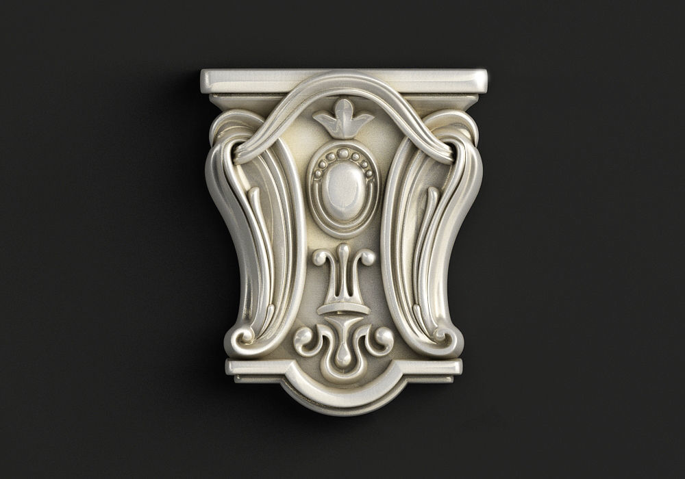 Carved Element 3D model 3D model | CGTrader