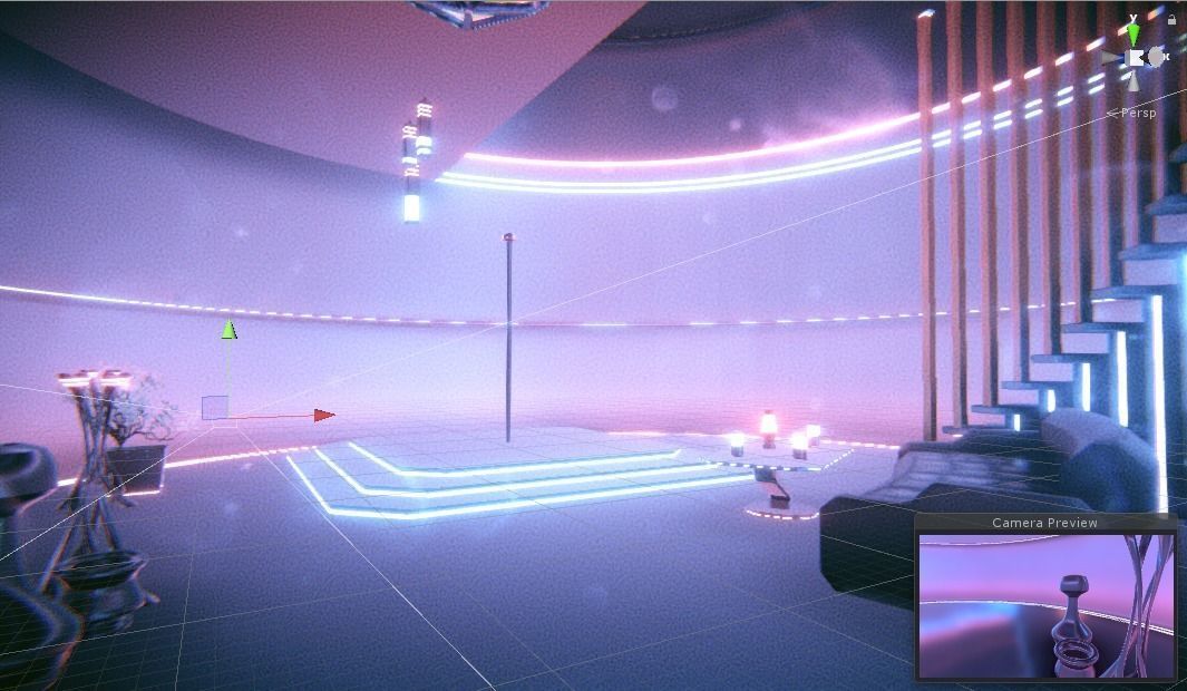 3D model Sci-fi Neon Room VR / AR / low-poly | CGTrader