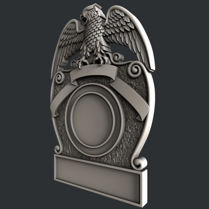 3d STL models for CNC router badge B2 3D model | CGTrader