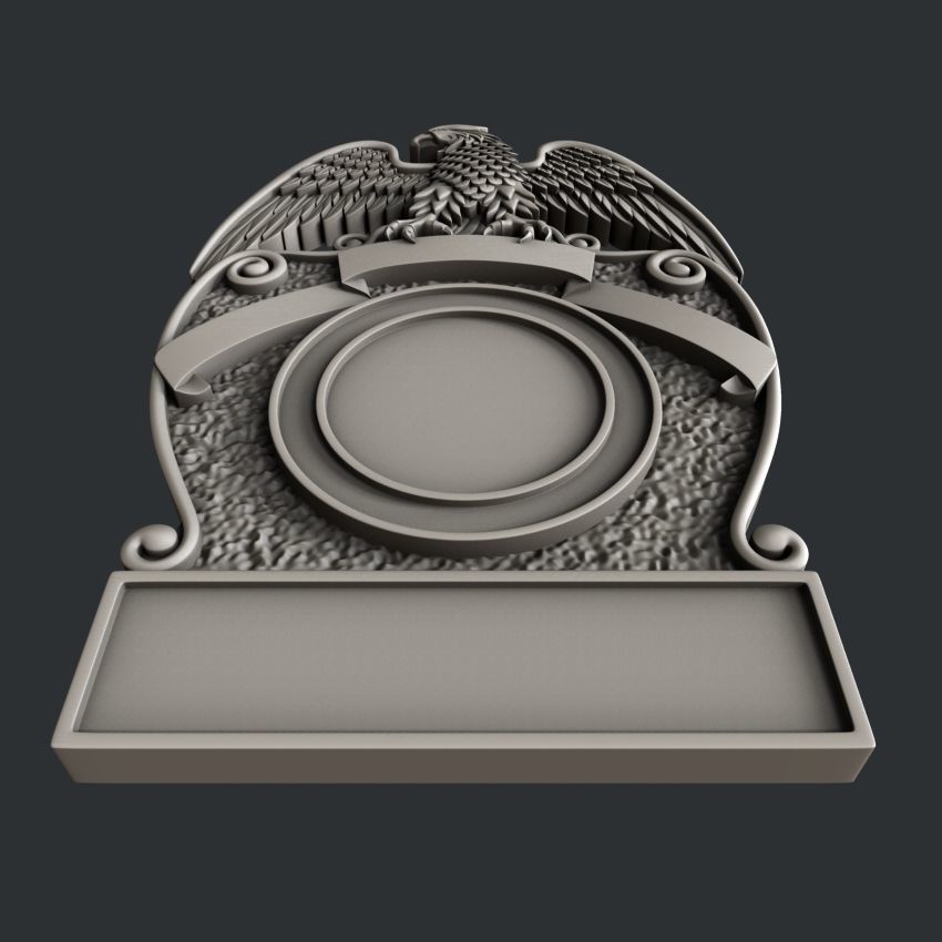 3d STL models for CNC router badge B2 3D model | CGTrader
