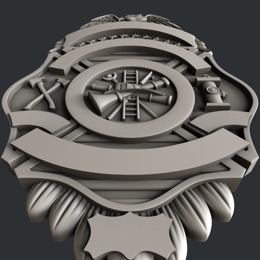 3d STL models for CNC router badge B4 3D model | CGTrader