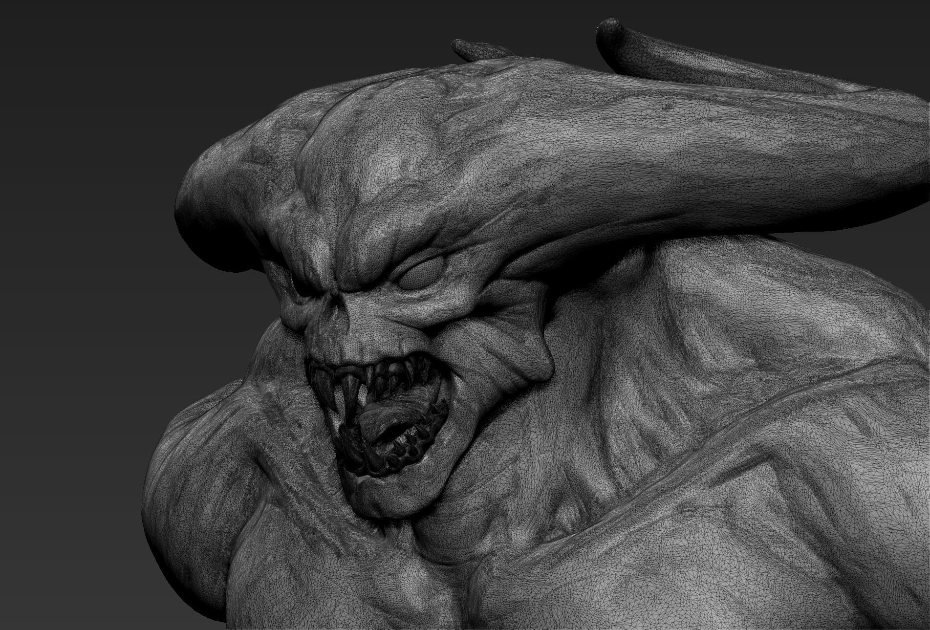 Demon Head 03 3D model | CGTrader