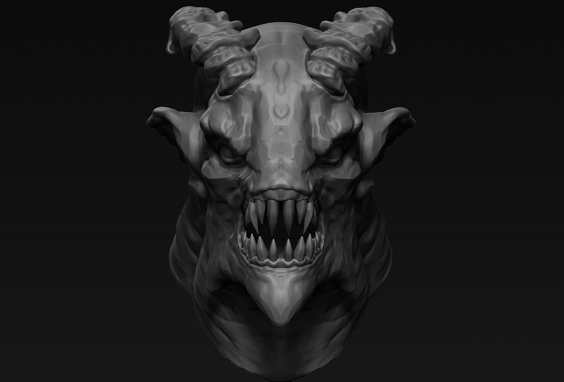 Demon Head 09 3D model | CGTrader
