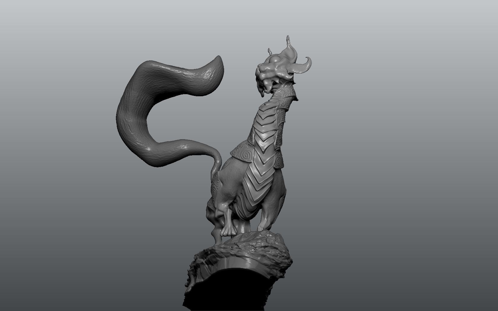 Meowr a cat-dragon 3D model 3D printable | CGTrader