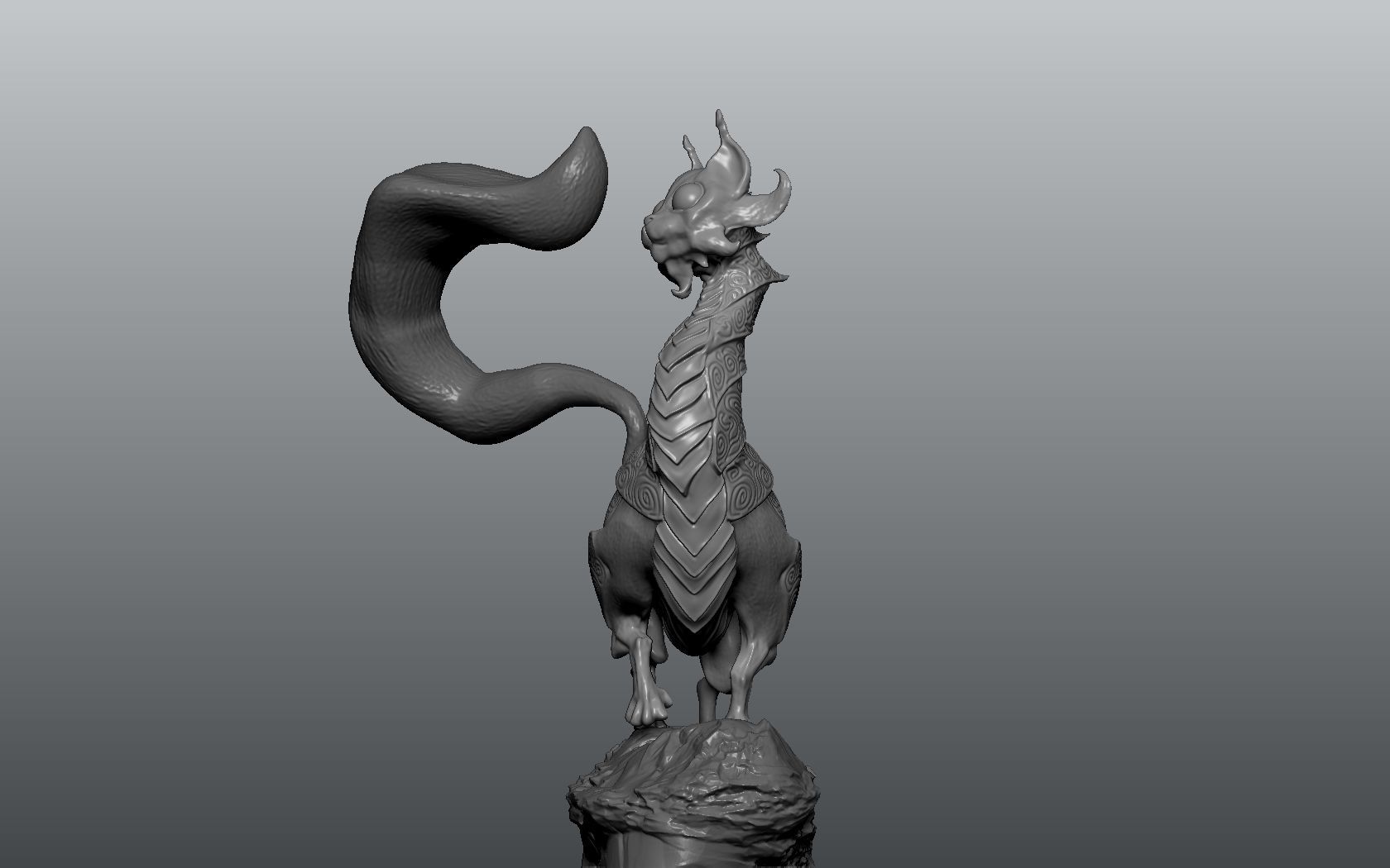 Meowr a cat-dragon 3D model 3D printable | CGTrader