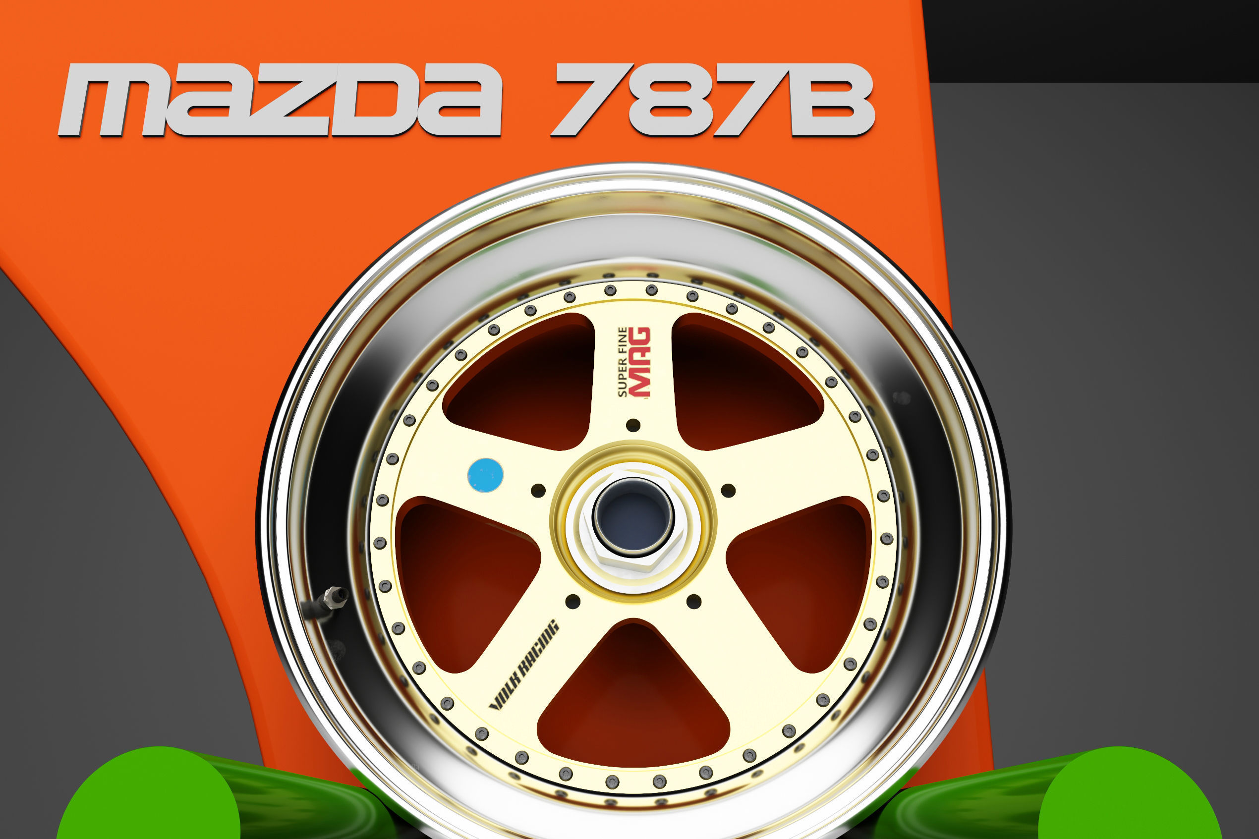 Mazda 787B Rims 3D model | CGTrader