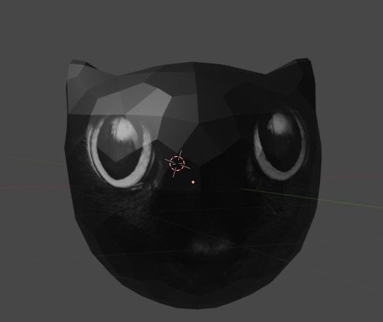 Robocat cat head with eyes free 3D model | CGTrader