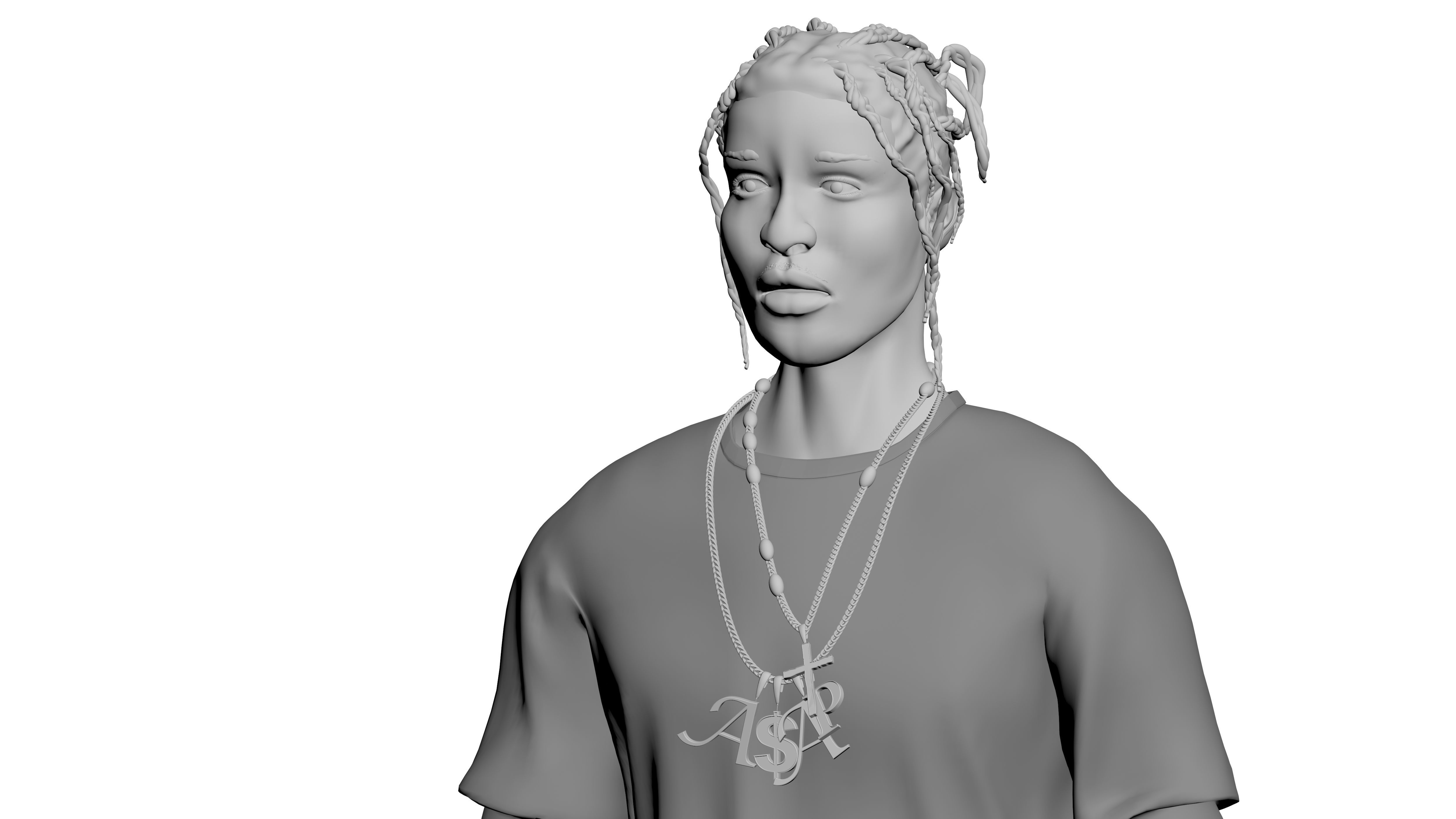 ASAP Rocky Model 3D model 3D printable | CGTrader