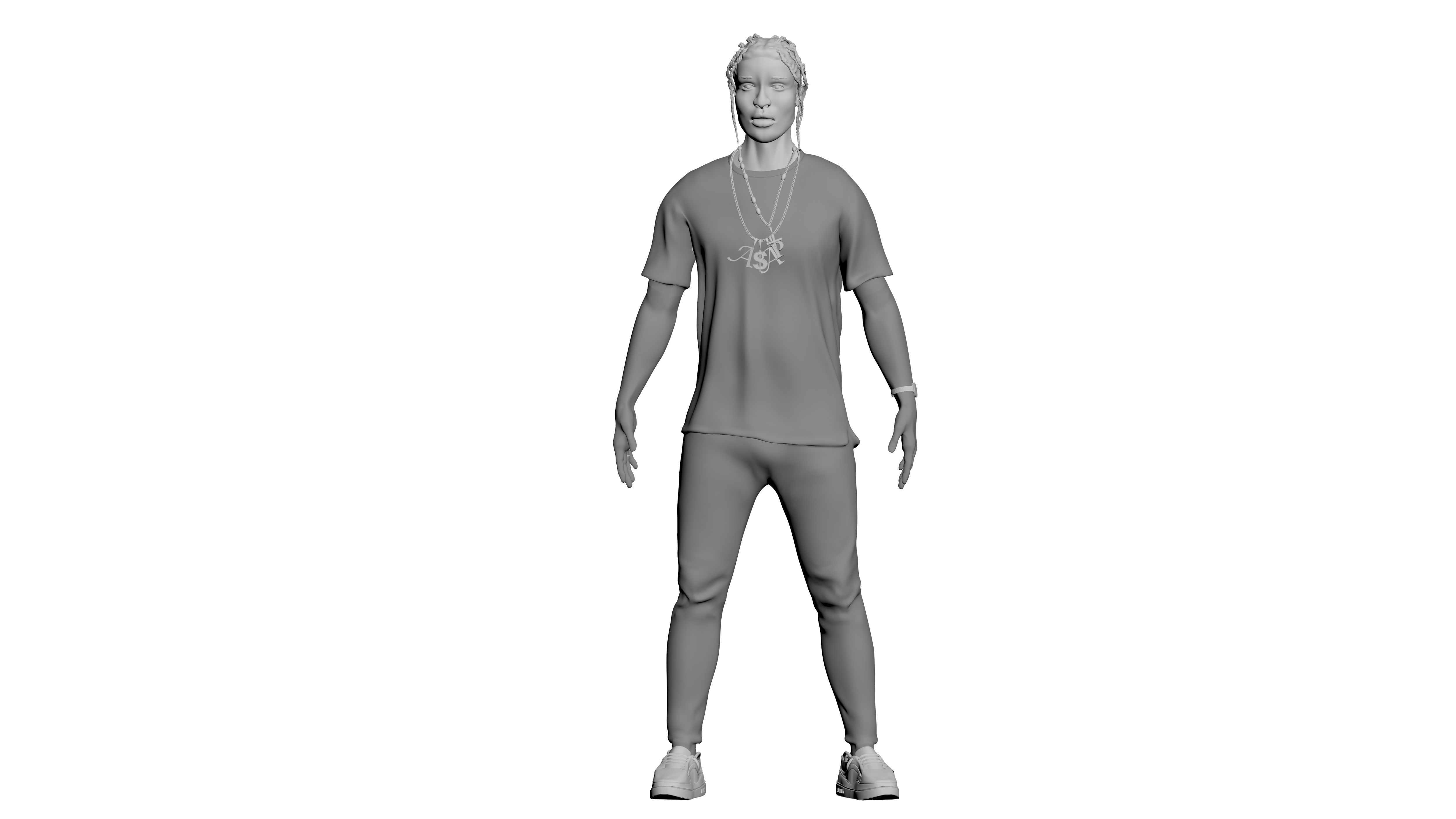 ASAP Rocky Model 3D model 3D printable | CGTrader