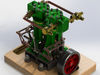 VERTICAL TWIN STEAM ENGINE - WITH REVERSE GEAR 3D model animated rigged ...