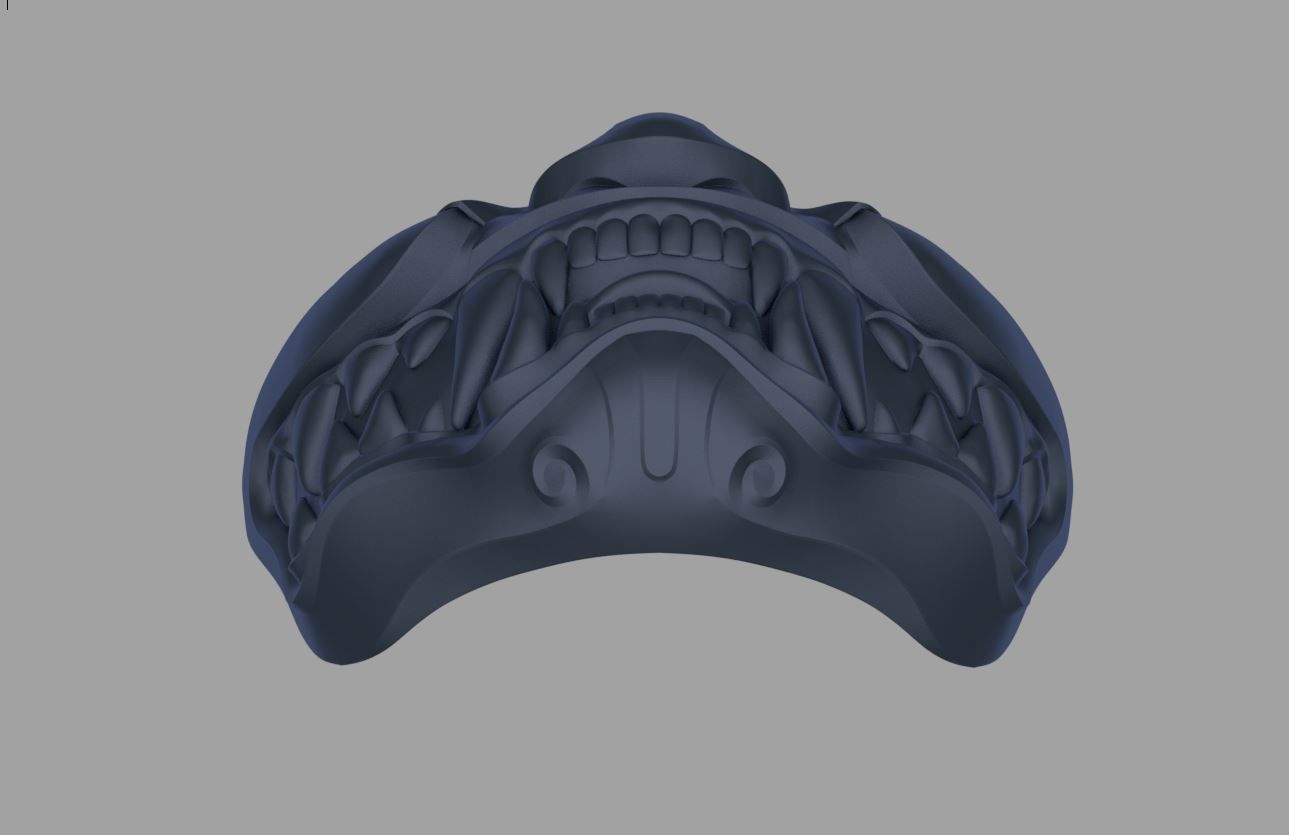 Kitana Samurai mask for face from Mortal Kombat 11 3D model 3D ...