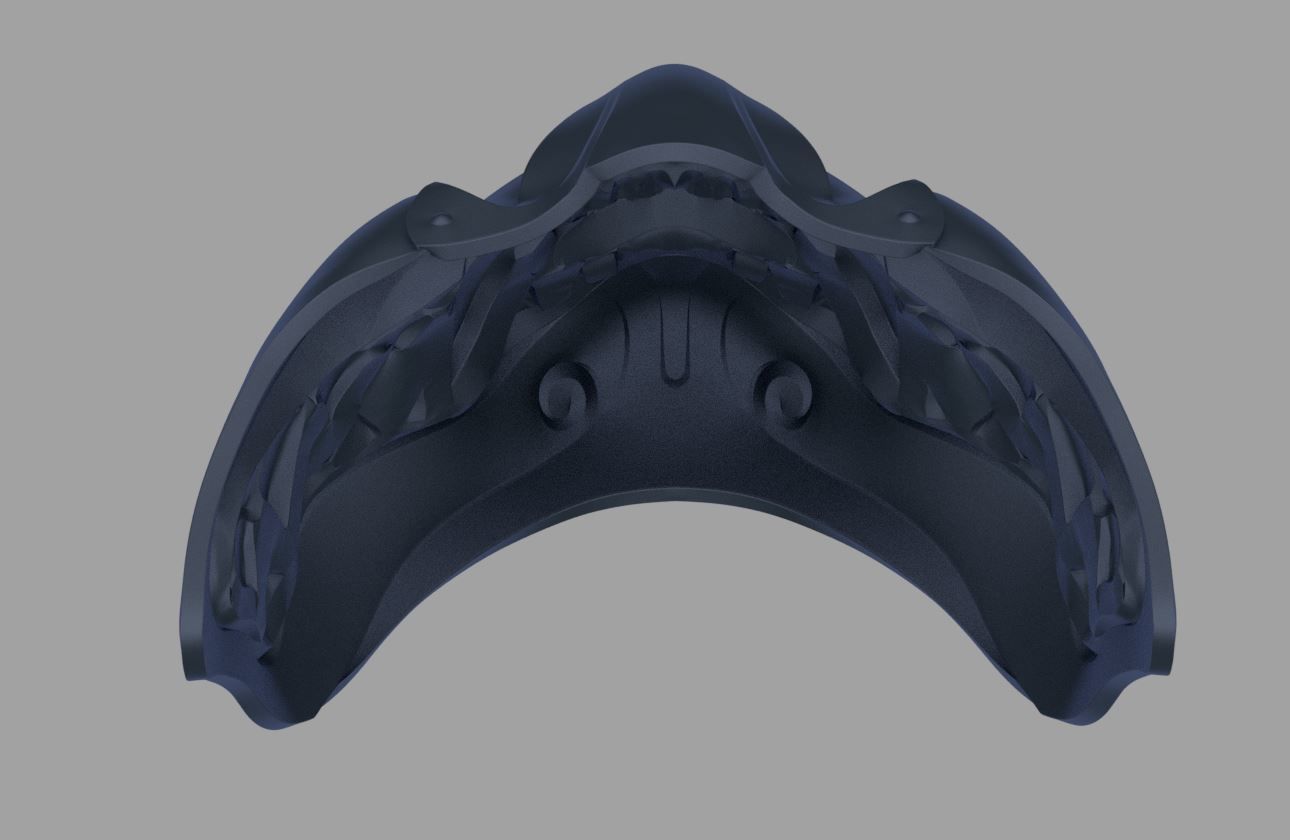 Kitana Samurai mask for face from Mortal Kombat 11 3D model 3D ...