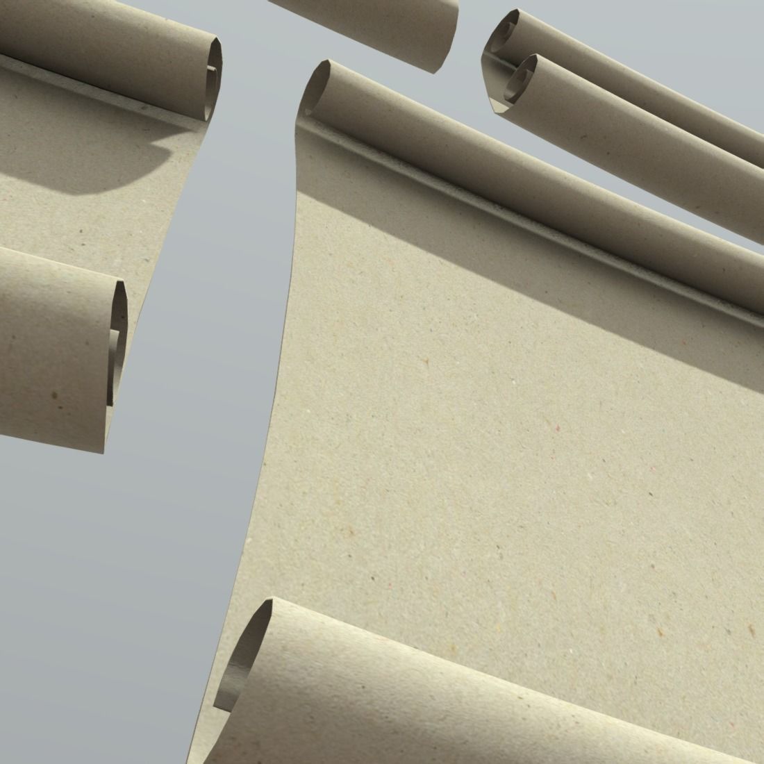 3D model Paper Scroll VR / AR / low-poly | CGTrader