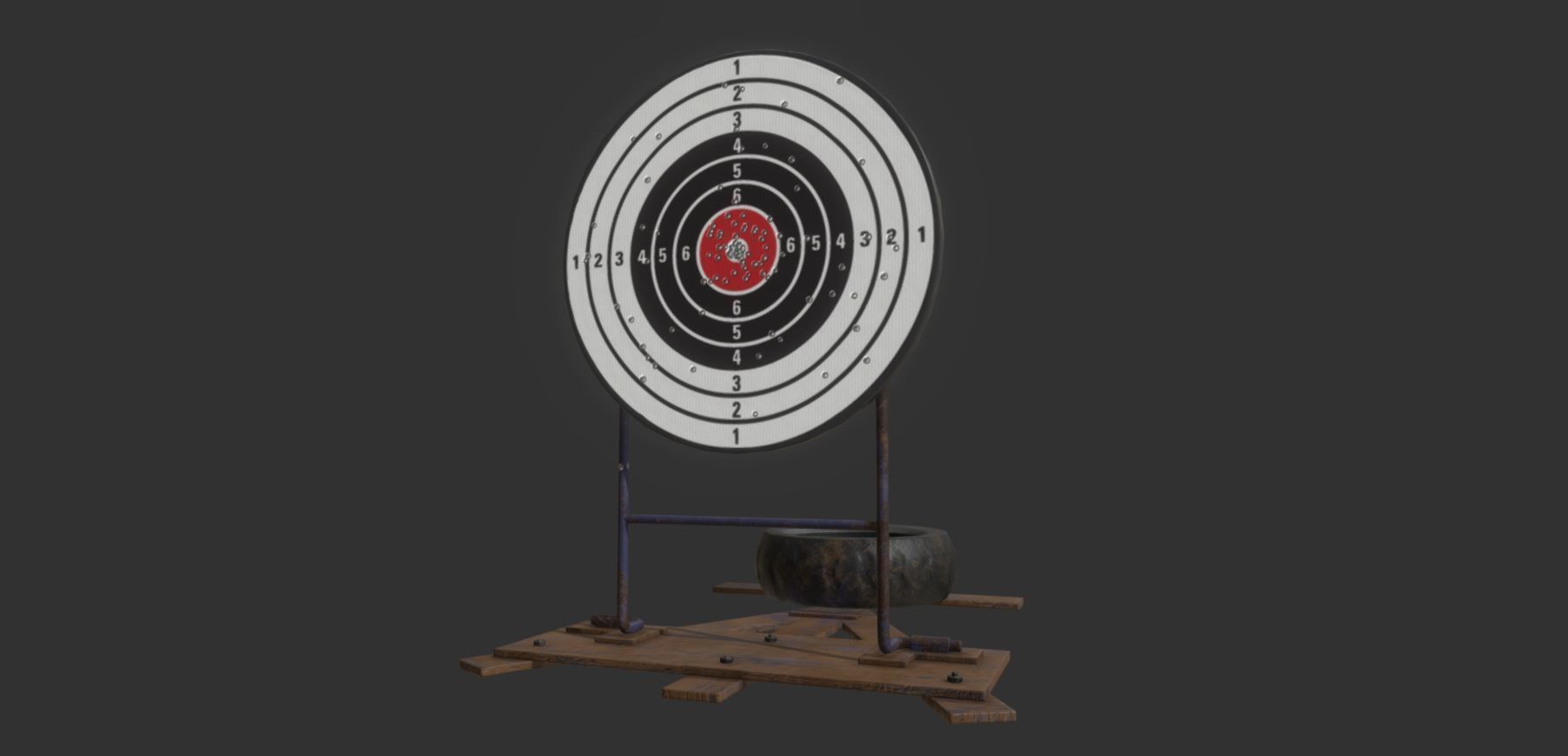 3D model Reactive Target Game props VR / AR / low-poly | CGTrader