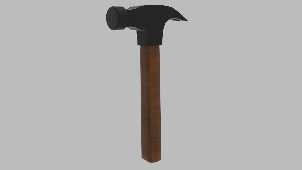 3D model Low Poly Hammer VR / AR / low-poly | CGTrader