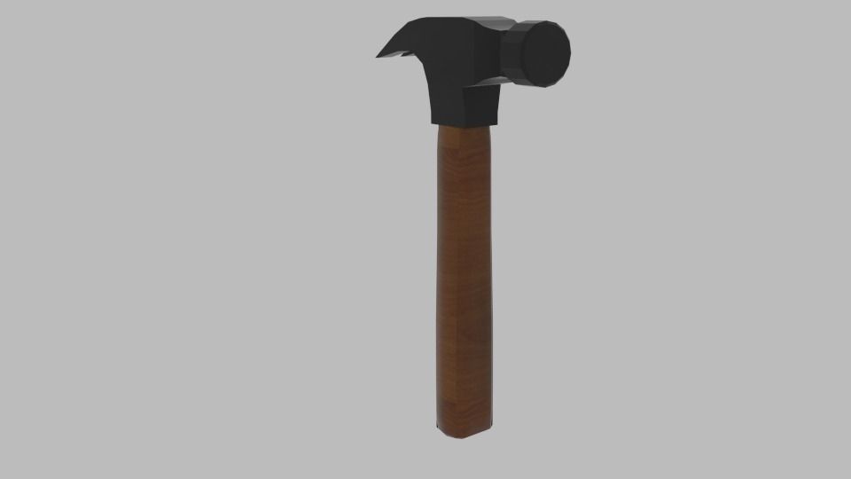 3D model Low Poly Hammer VR / AR / low-poly | CGTrader