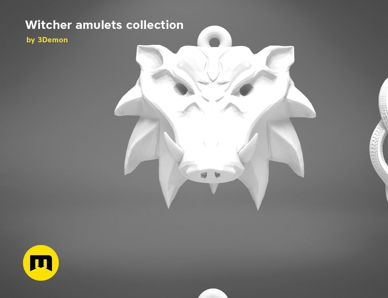 collection - witcher amulets - 3D PRINT MODEL 3D model 3D printable ...