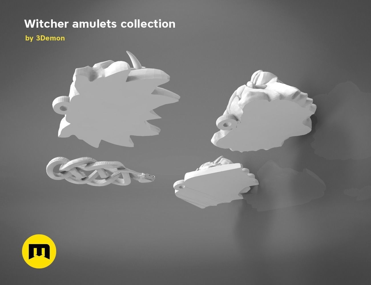 Witcher Amulets 3D Model – DZED