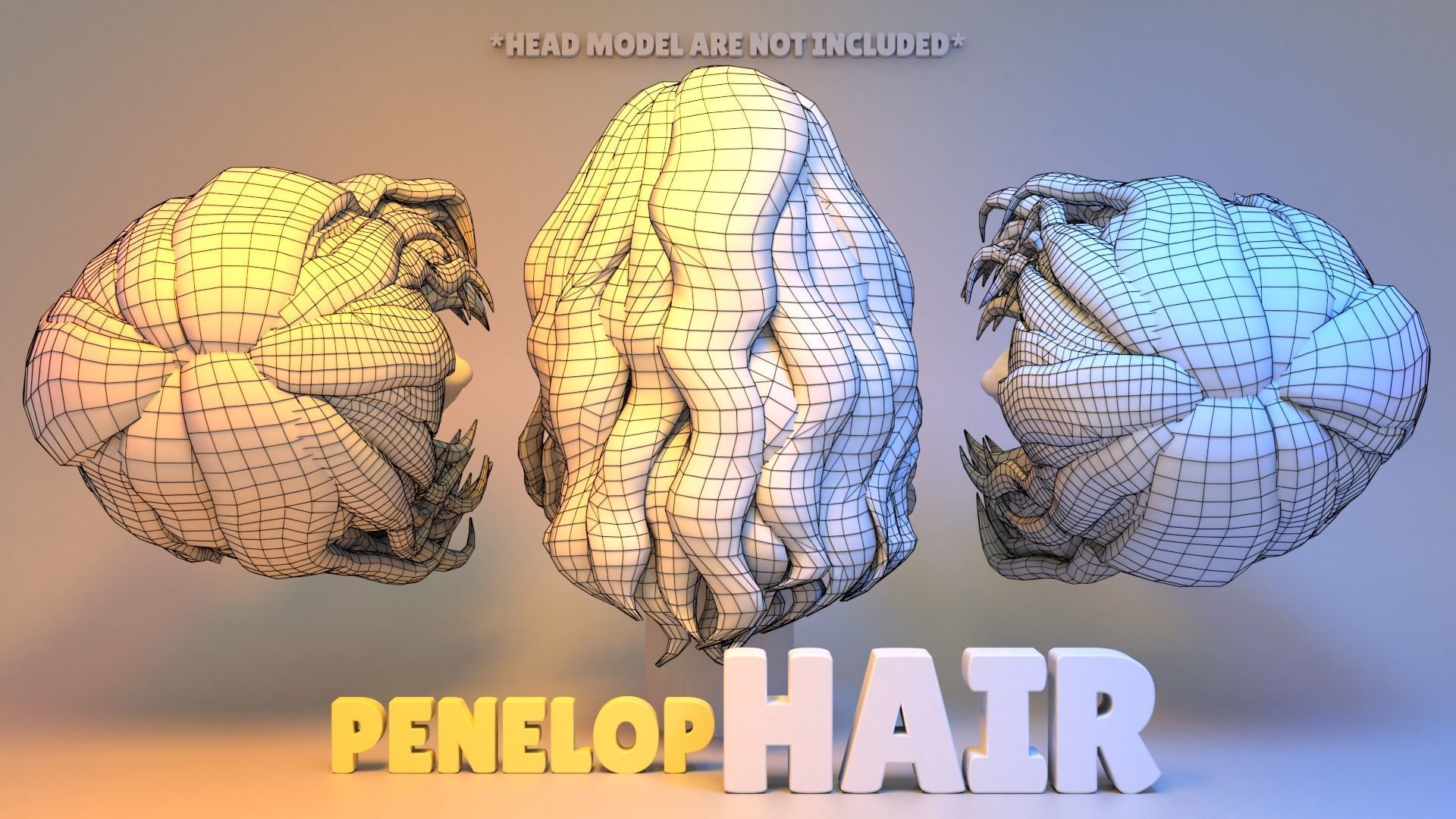 Penelop Hair 3D model | CGTrader