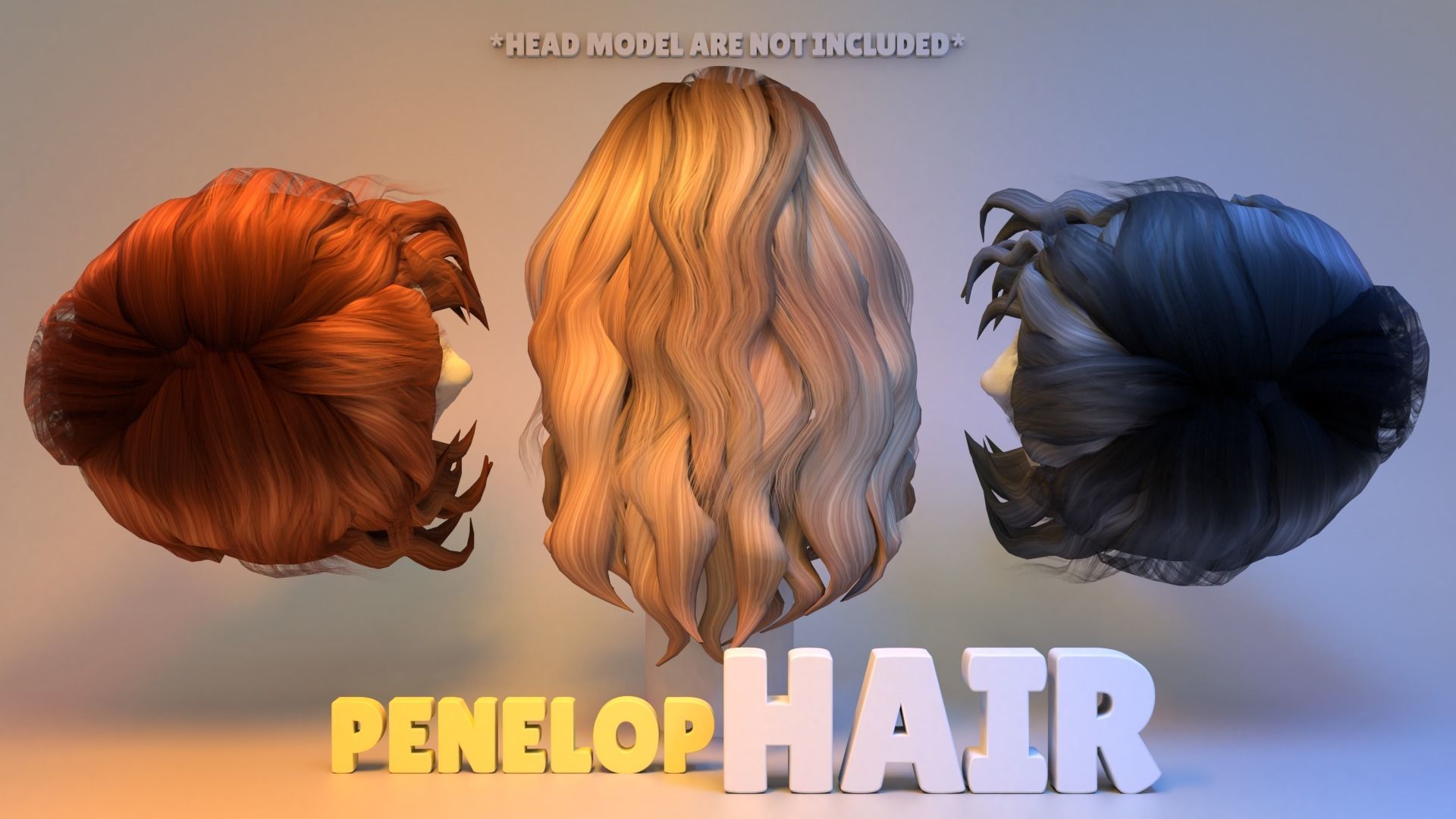Penelop Hair 3D model | CGTrader
