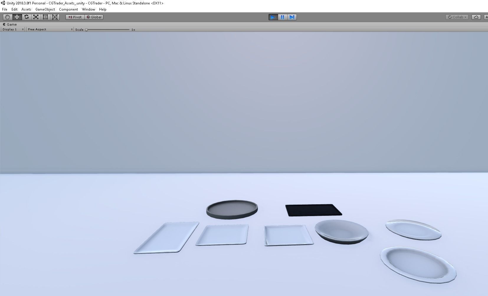 3D model Restaurant Plates VR / AR / low-poly | CGTrader