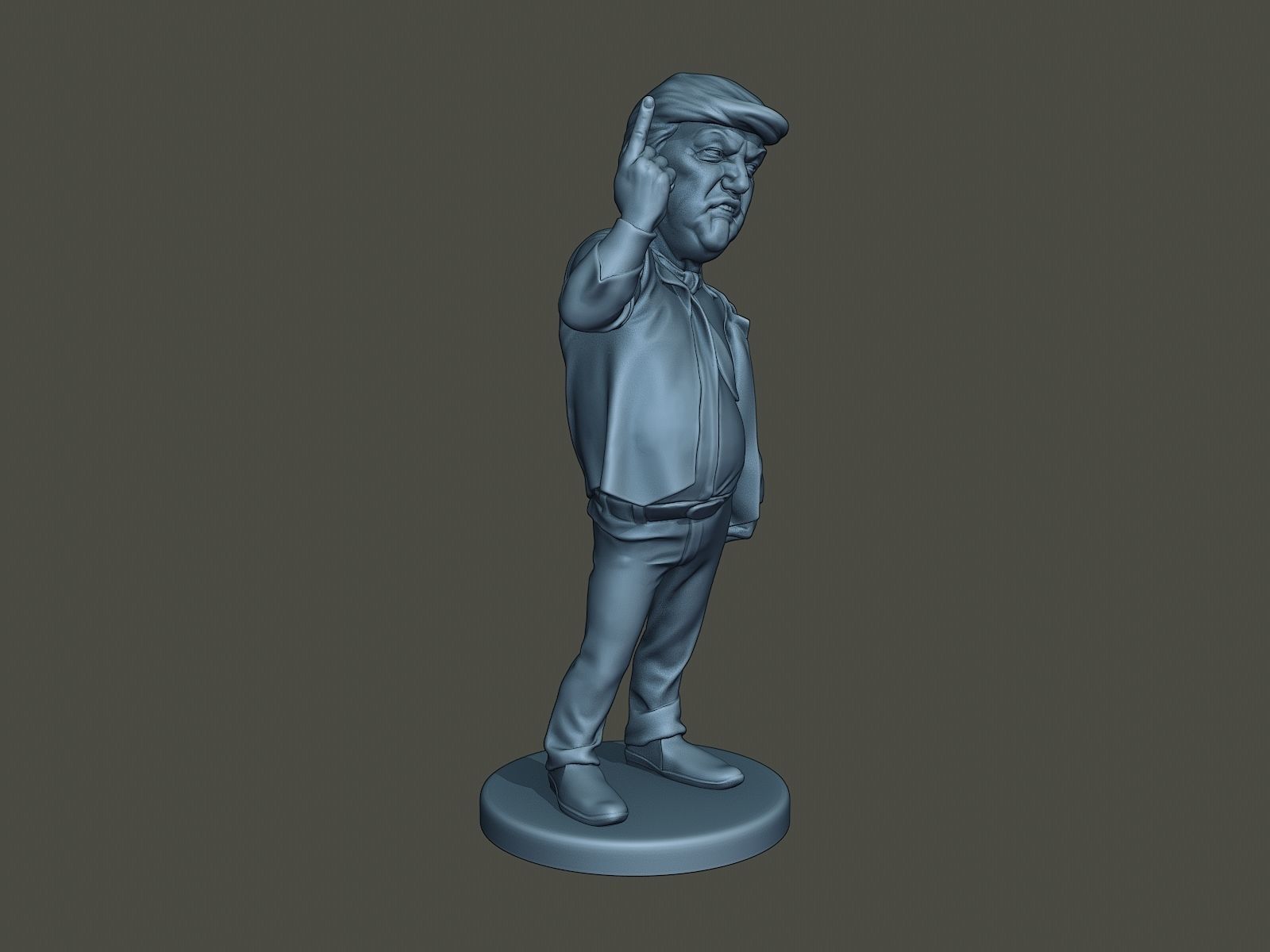 Donald Trump Finger Up 3D model 3D printable | CGTrader
