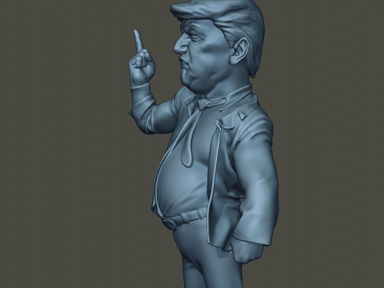 Donald Trump Finger Up 3D model 3D printable | CGTrader