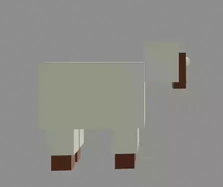 sheep in minecraft free 3D model | CGTrader