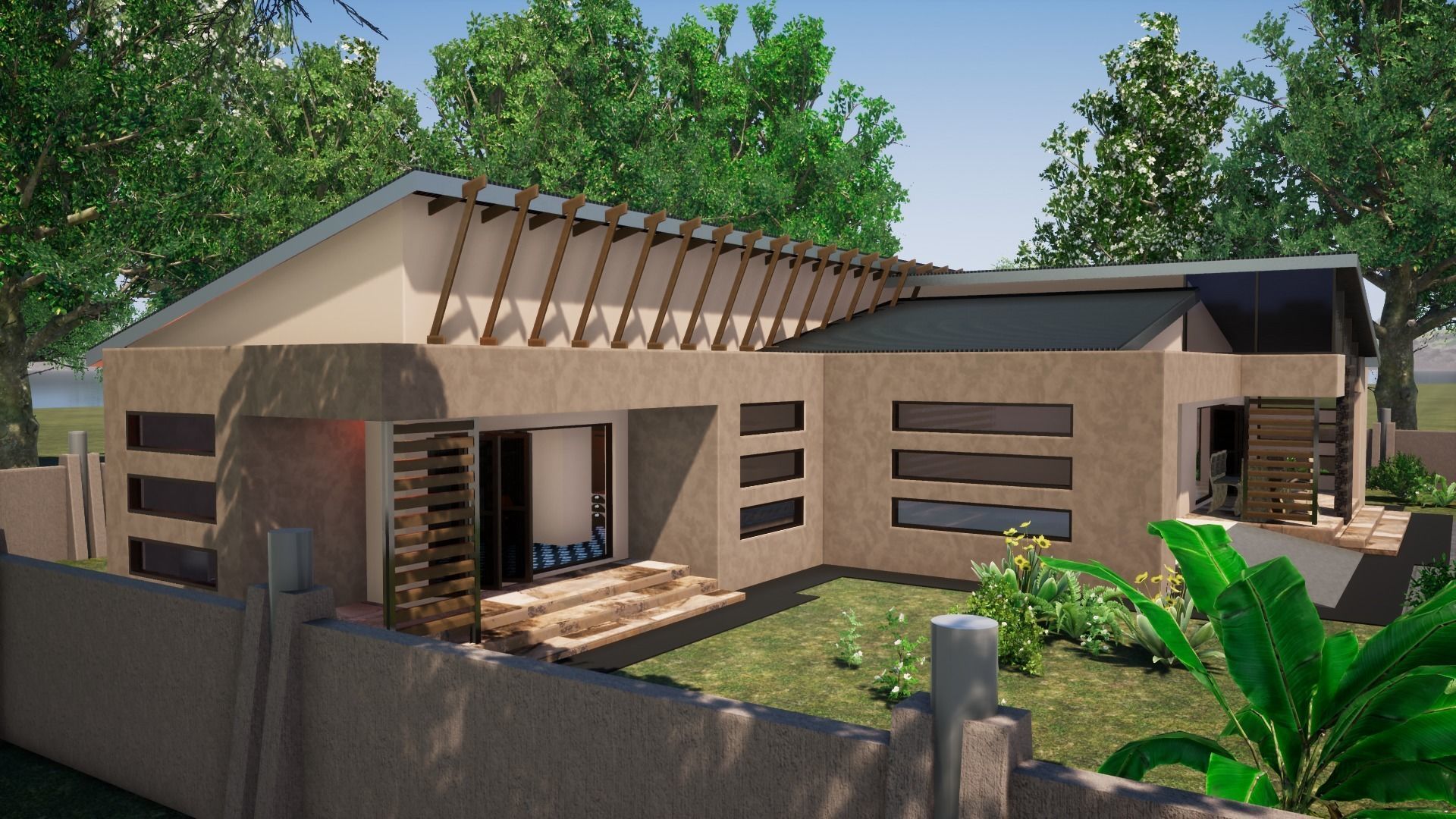 Three Bedroom Middle class Mansion 3D model | CGTrader