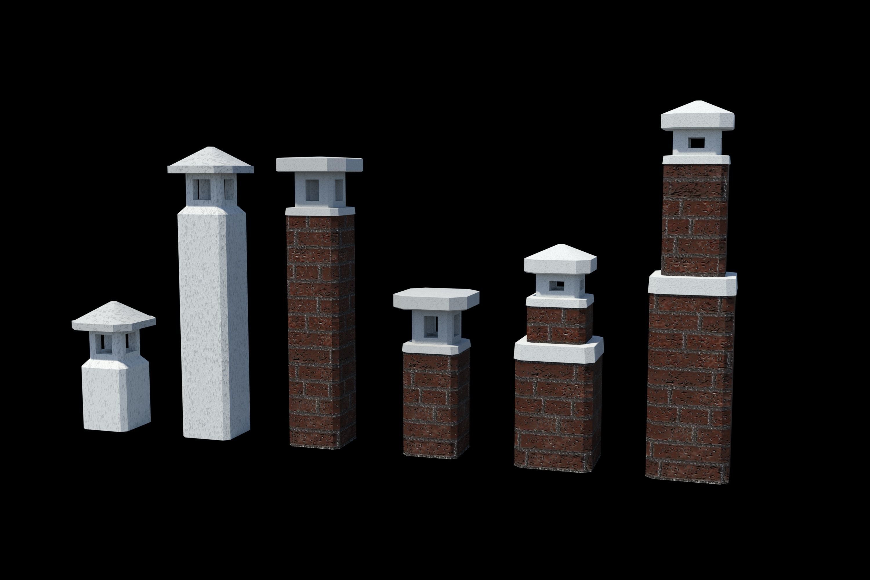 3D model BF Chimney 3D VR / AR / low-poly | CGTrader